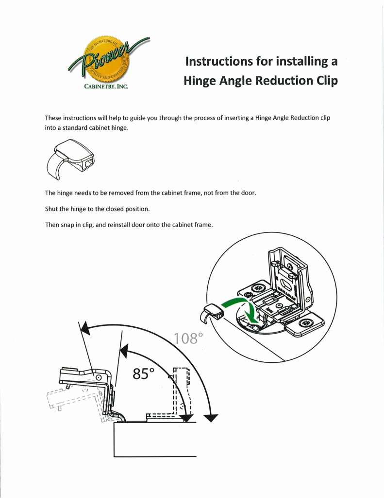 Learn how to make the necessary hardware adjustments | Pioneer Cabinetry